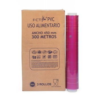 Papel Film Manual Morado (300m) | Packea